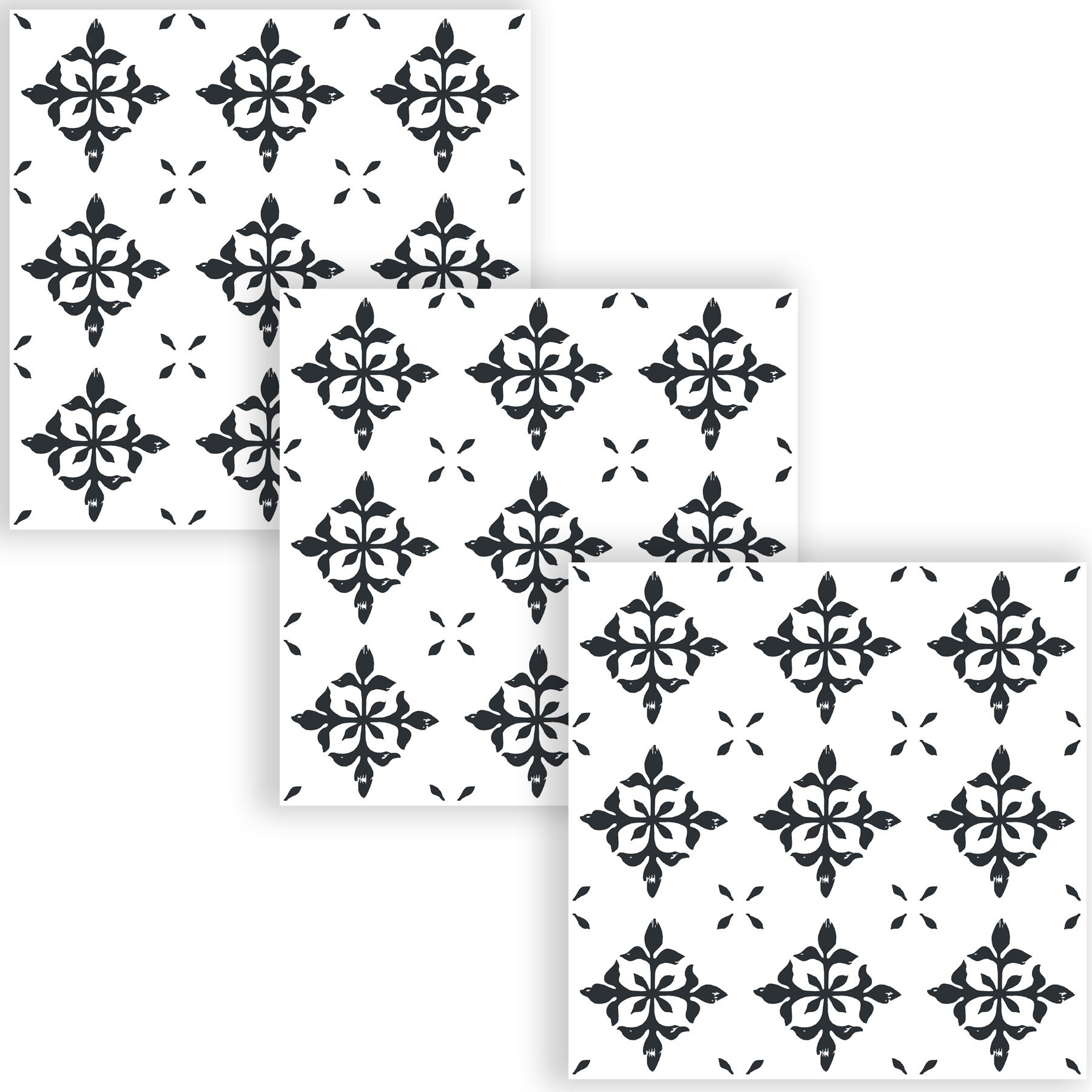 WallPops DWPK2789 Ironwork Tile Wall Decal, Black
