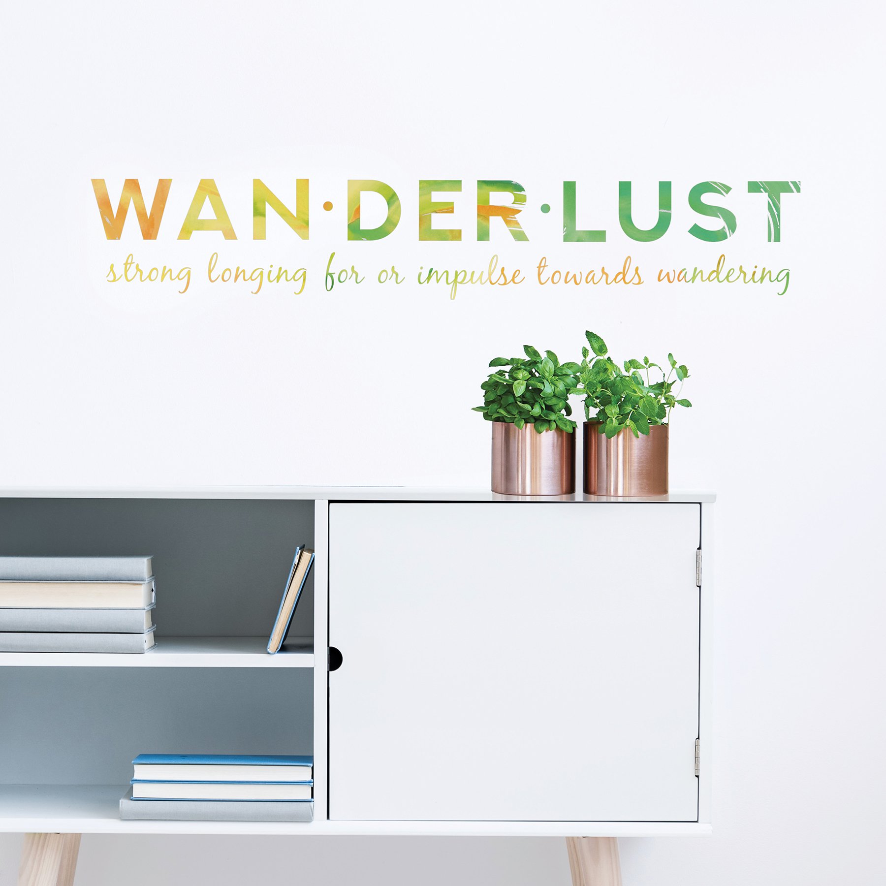 WallPops WPQ2814 Wanderlust Wall Quote, Multicolor