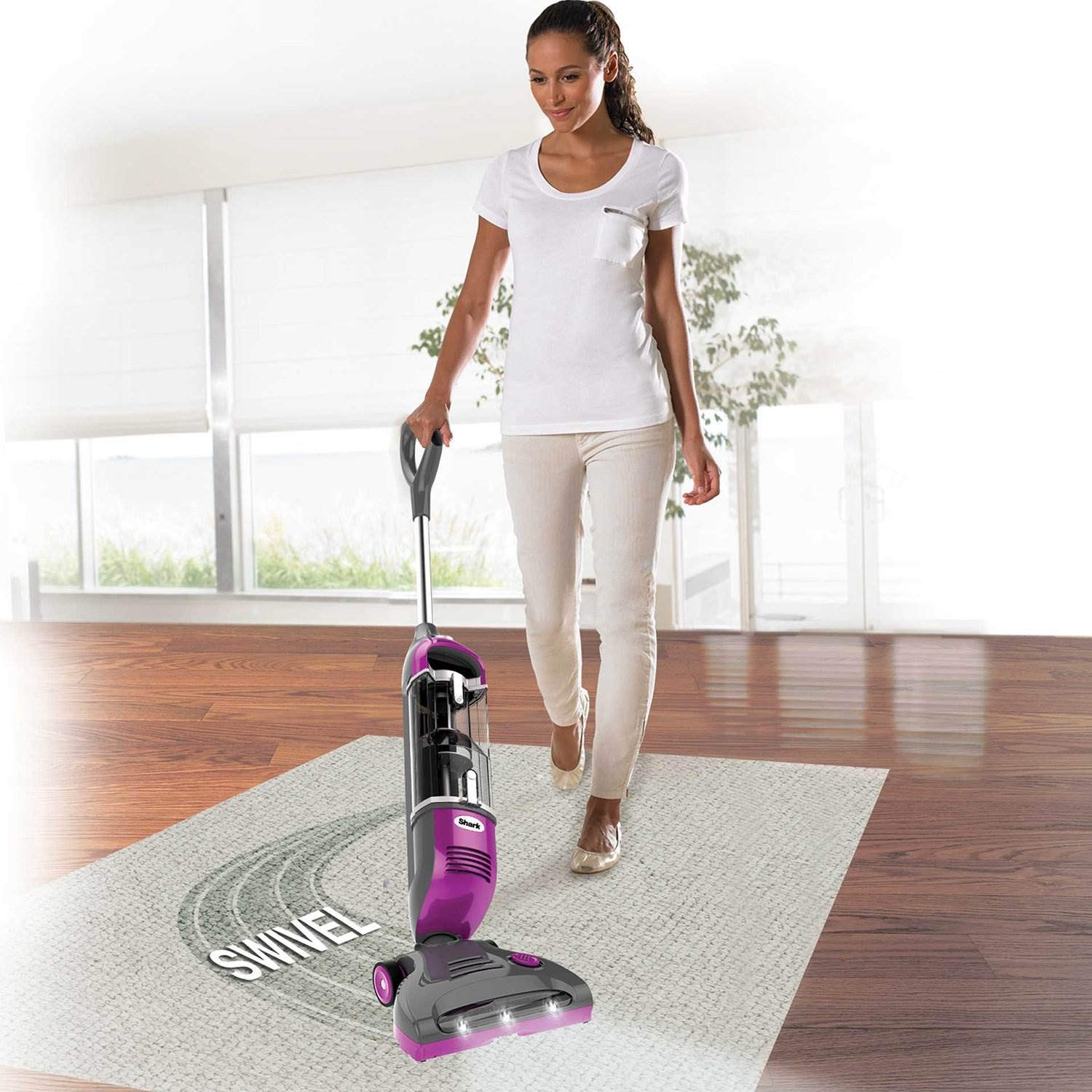 Shark Freestyle Cordless Stick Vacuum, Fuchsia SV1100 (Renewed)