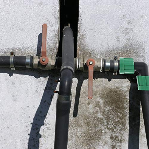 Xgood 9 Pieces Drip Irrigation Tubing Coupling Compatible with Most 16-17 mm Drip Tape AG Tubing Drip or Sprinkler Systems