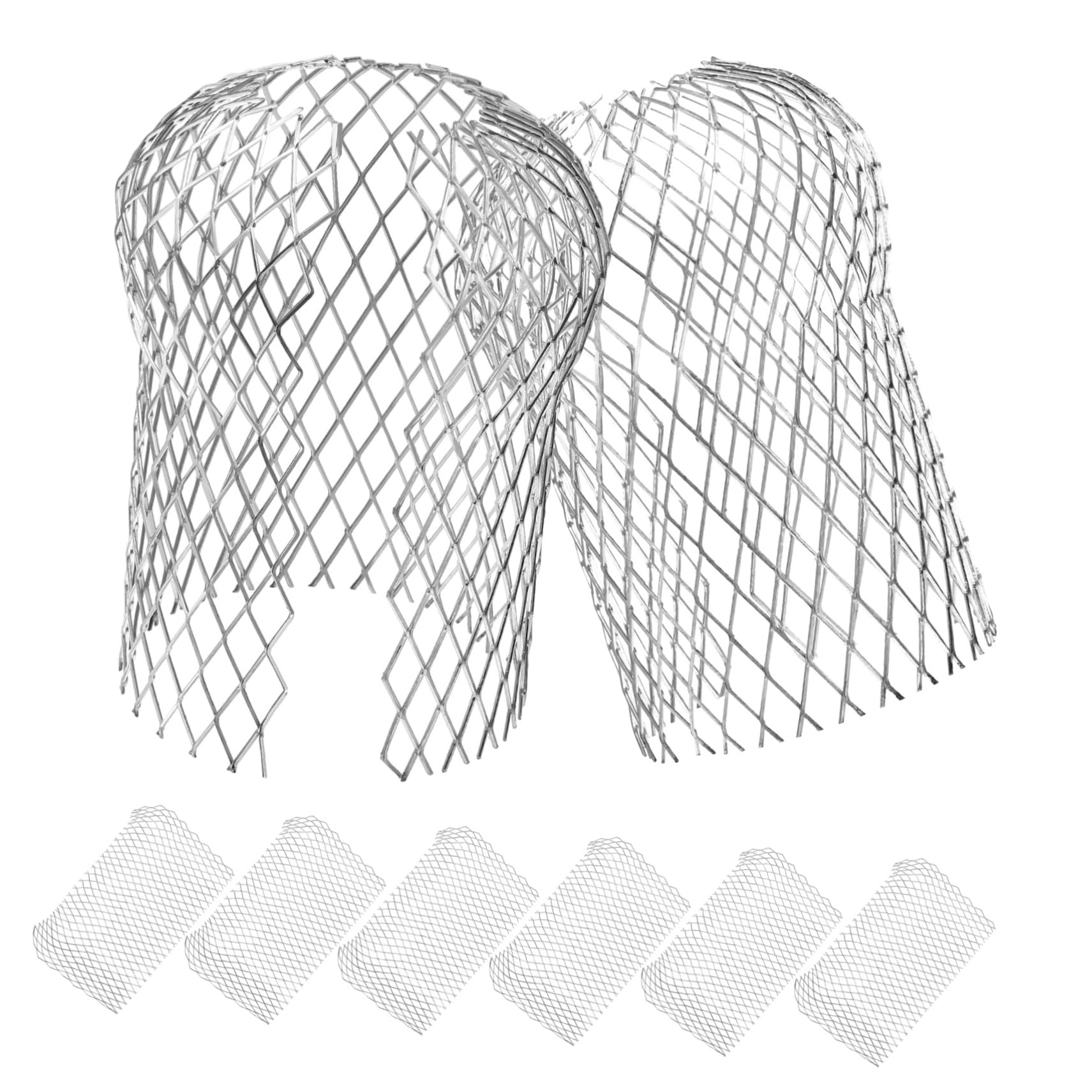Yardenfun 8 Pcs Filter Roof Drain Mesh Leaf Guards Gutters Strainer Downspout Screen Gutter Downspout Guard Gutter Guard Downspout Roof Strainers Cover Gutter Guards Sieve Various Aluminum