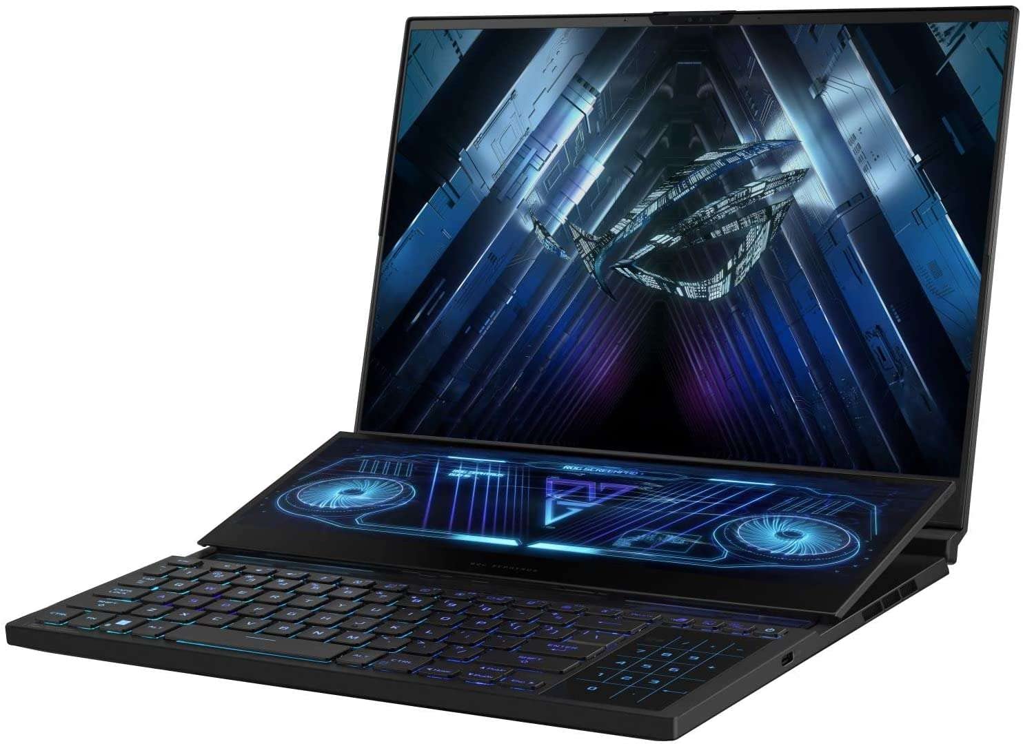 XOTICPC 2023 ASUS ROG Zephyrus Duo 16 GX650PZ Gaming Laptop (AMD Ryzen 9 7945HX, 64GB RAM, 1TB NVMe SSD, RTX 4080 12GB, 16" QHD+ 240Hz 3ms, Win 11 Pro) Gamer Notebook Computer