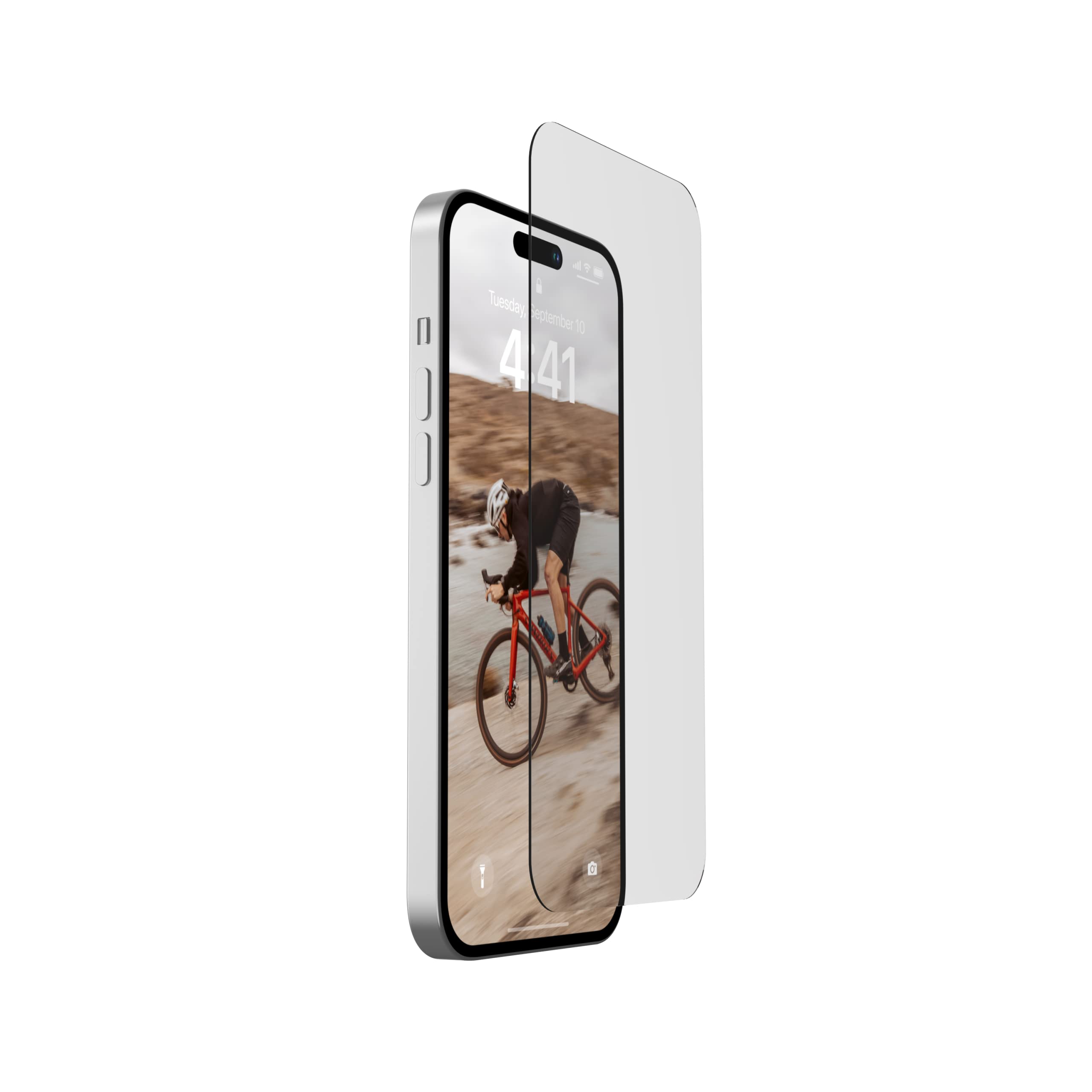 URBAN ARMOR GEAR UAG Designed for iPhone 14 Pro Max Glass Screen Protector Shield 6.7" Premium 9H Strengthened Tempered Glass Anti-Fingerprint Antimicrobial Scratch Resistant Bubble Free Clear