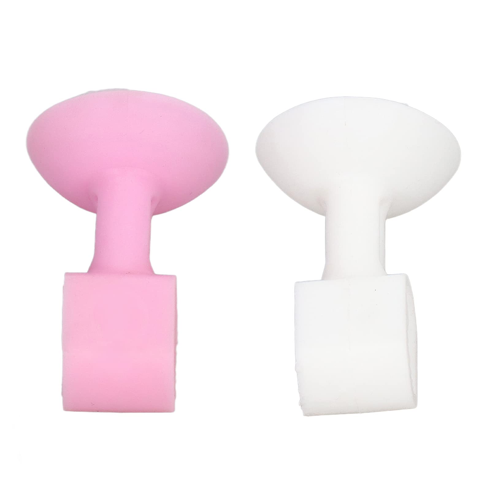 VTOSEN 10 PCS Washer Door Holder - Pink White Rubber, No Odor, Properly Drying Clothes, Washing Machine Door Bracket, Support, Stand, Front Load Washer Door Prop, Washer and Dryer Top Protector