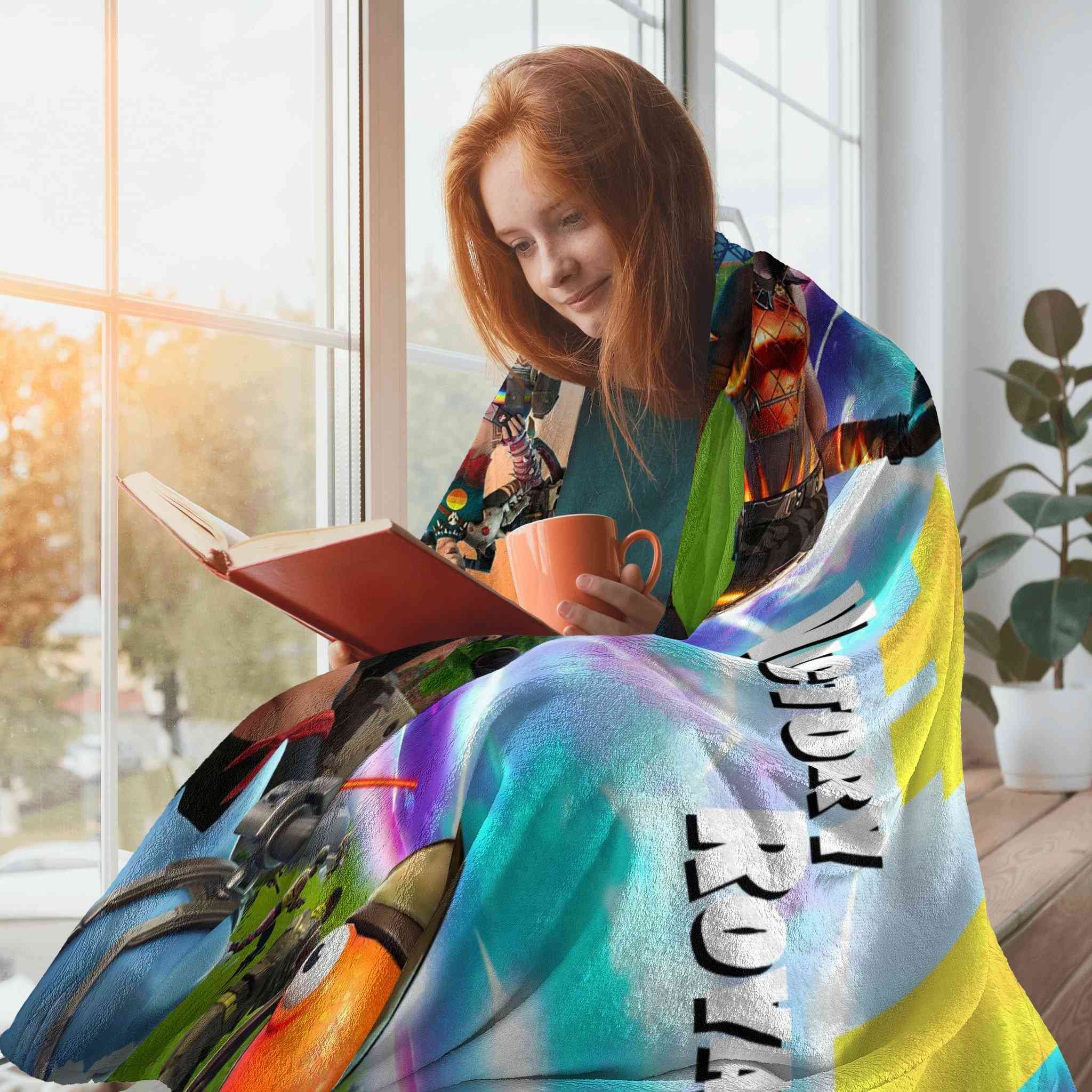 Soft Throw Blanket Anime Blanket Microfiber Cosplay Blankets Sherpa Blanket for Men Women Kids Birthday Gift 50"X 40"