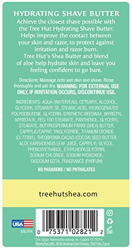 Tree Hut Bare Coconut Lime Hydrating Shave Butter, 5 oz, Essentials for Soft, Smooth, Bare Skin