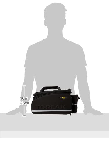 Topeak MTX Trunk Bag DXP Bicycle Trunk Bag with Rigid Molded Panels, 36x25x21.5-29cm , 1380ci, Black