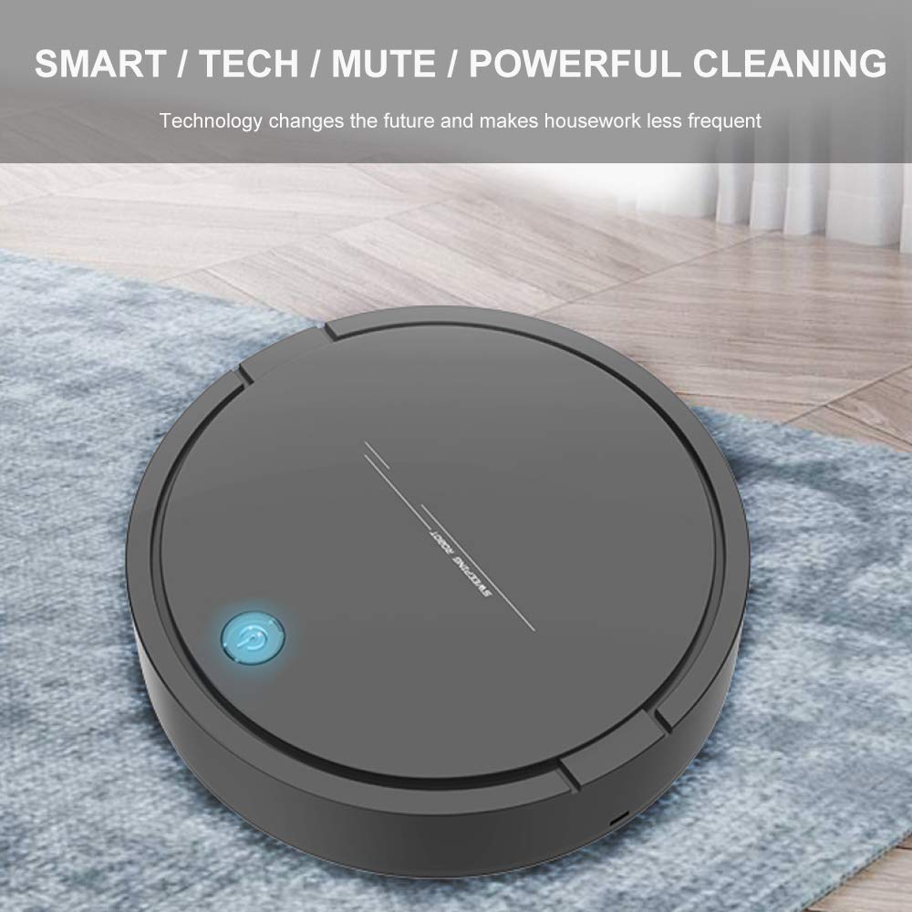 XINJIA Robot Vacuum Cleaner,Automatic Rechargeable Smart Clean Sweeping Robot,Intelligent Sweeper,Automatic Smart Robot Vacuum Cleaner Mop for Floor Carpet Pet Dog Hair