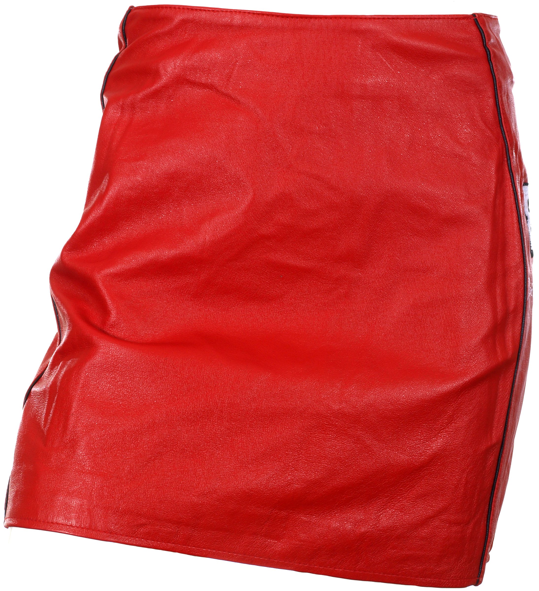 Vintage Dale Earnhardt Jr. #8 Leather Skirt a Nascar Red Mini Skirt for Women (as1, alpha, m, regular, regular)
