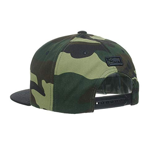 Top Level California Republic Bear High Definition Embroidery Flat Brim Snapback Hat/Cap 060420A - Black/Camo