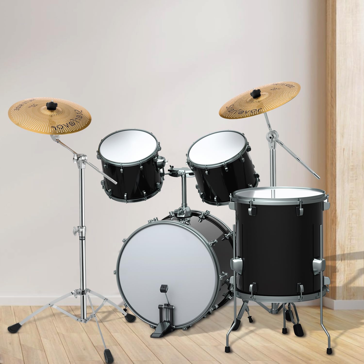 Starfavor Boom Cymbal Stand Single Braced with Non-Slip Rubber Feet and Memory Lock Limiter, Adjustable Height 22"-49" (ST 700)