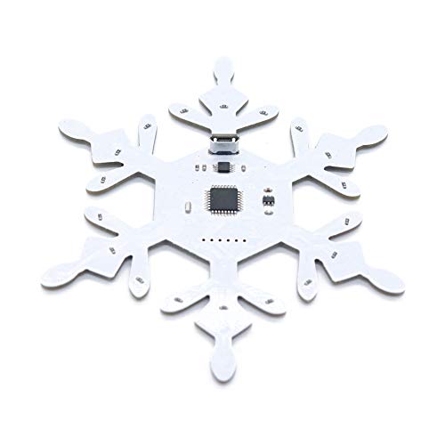 Treedix LED Snowflake Christmas Xmas Light Touch Control 11 Flashing Mode Compatible with Arduino UNO Projects(36 Led Lights))