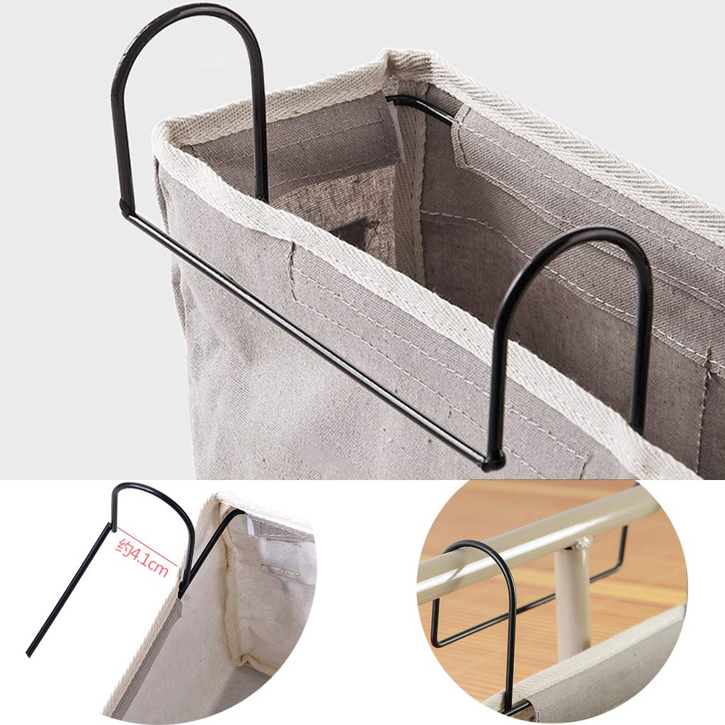 xiuersty Bedside Caddy Hanging Storage Bag Bins Cubes Organizer Dorm Room Phone Book Magazine Holder for Bedroom Clothes,T-Shirts,Handbag
