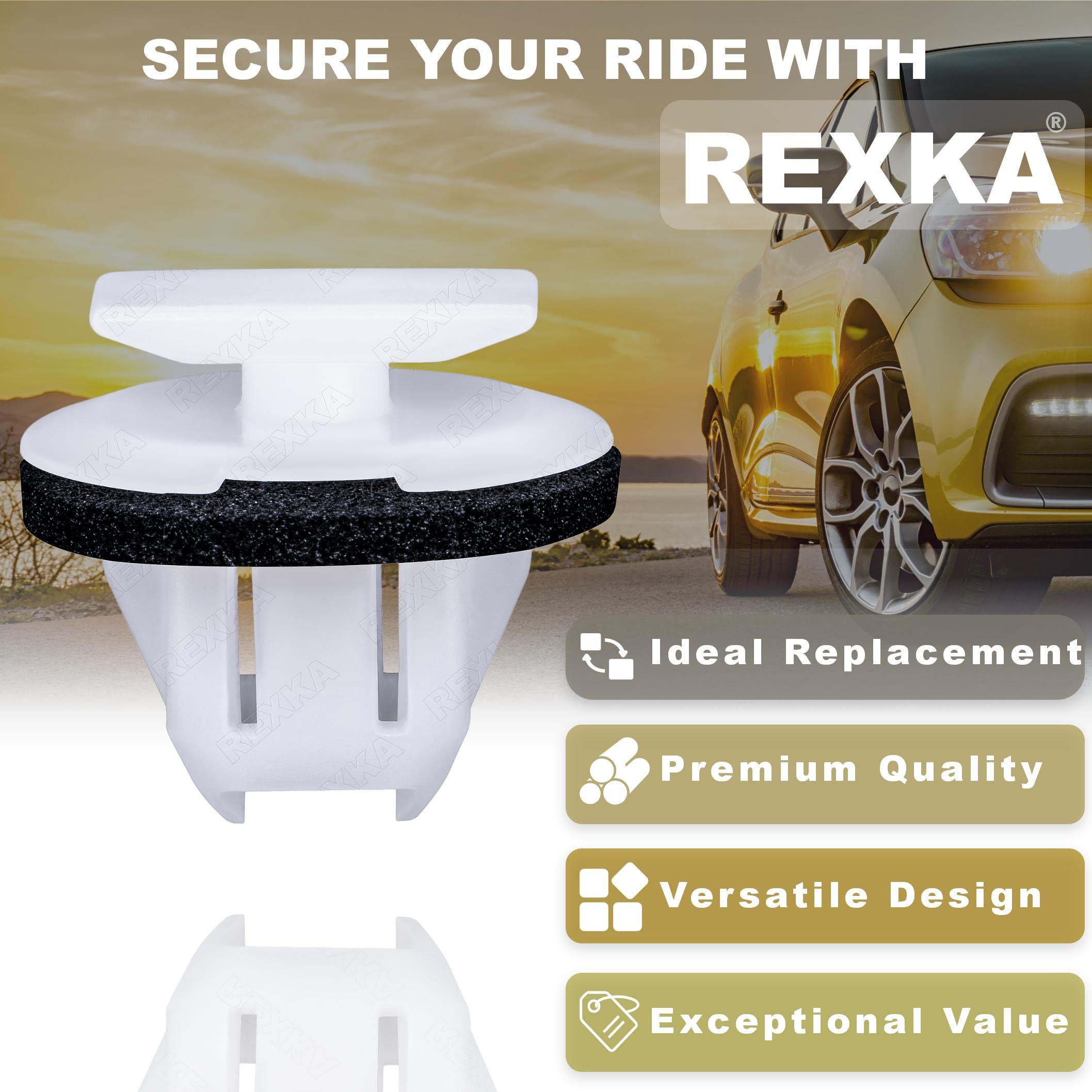 Rexka 30pcs Wheel Arch Fender Flare Moulding Clips 76882-JG10A Compatible with Nissan Infiniti Armada Murano Juke QX56 QX80