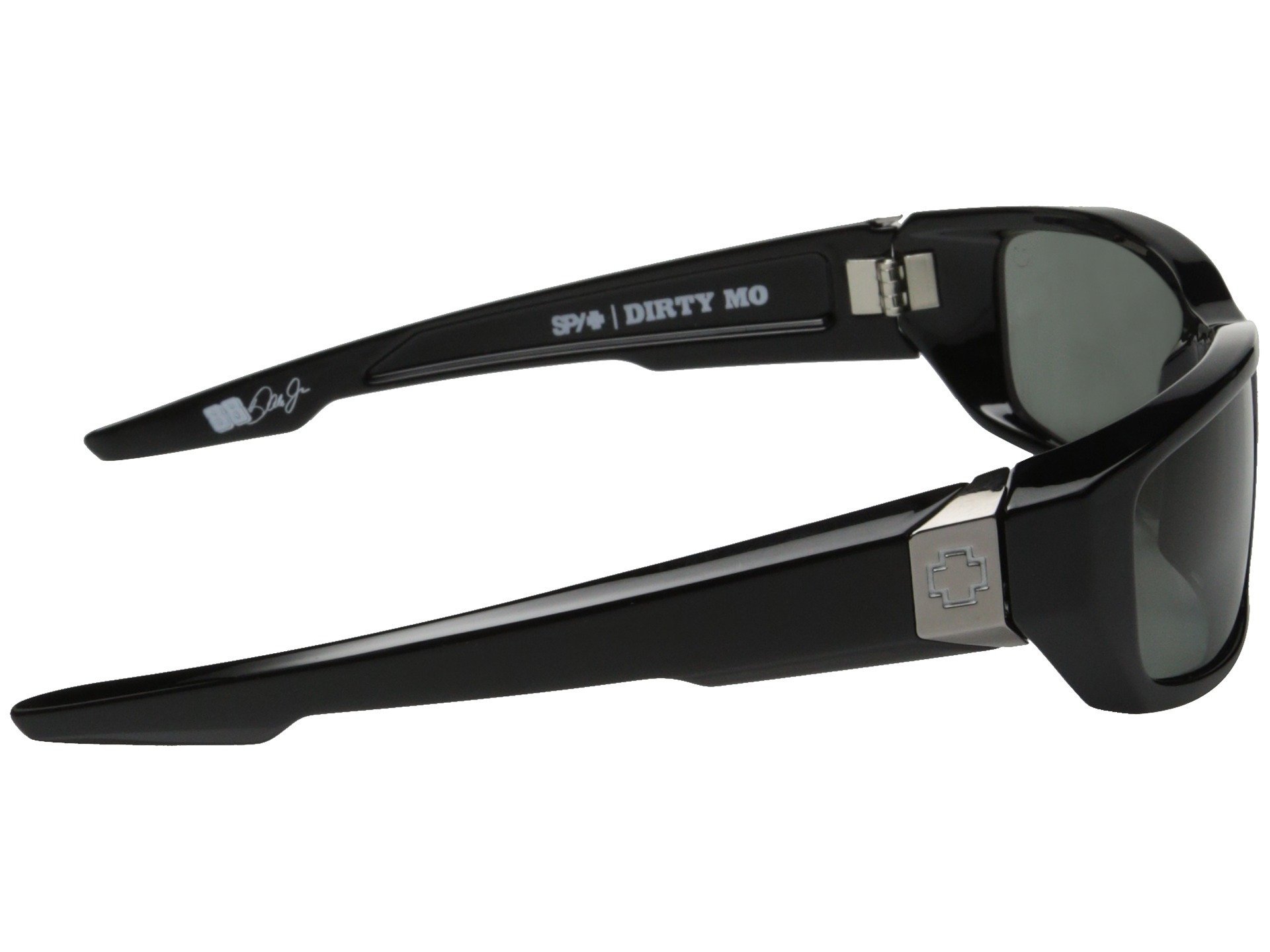Spy Dirty Mo Sunglasses - Spy Optic Steady Series Polarized Sports Eyewear - Color Black/Grey, Size: One Size Fits All