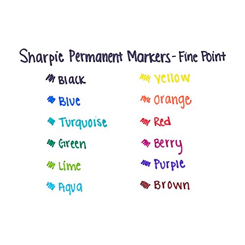 Sharpie Permanent Marker, Fine Point, Red, 1 Count
