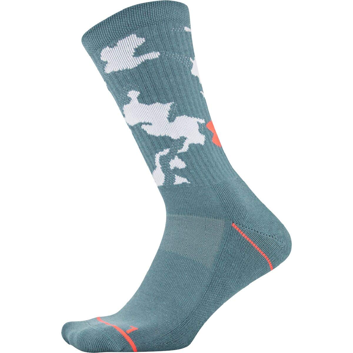 Under Armour Phenom Graphic Crew Sock - Men's Lichen Blue/Asst, 9.0-11.0