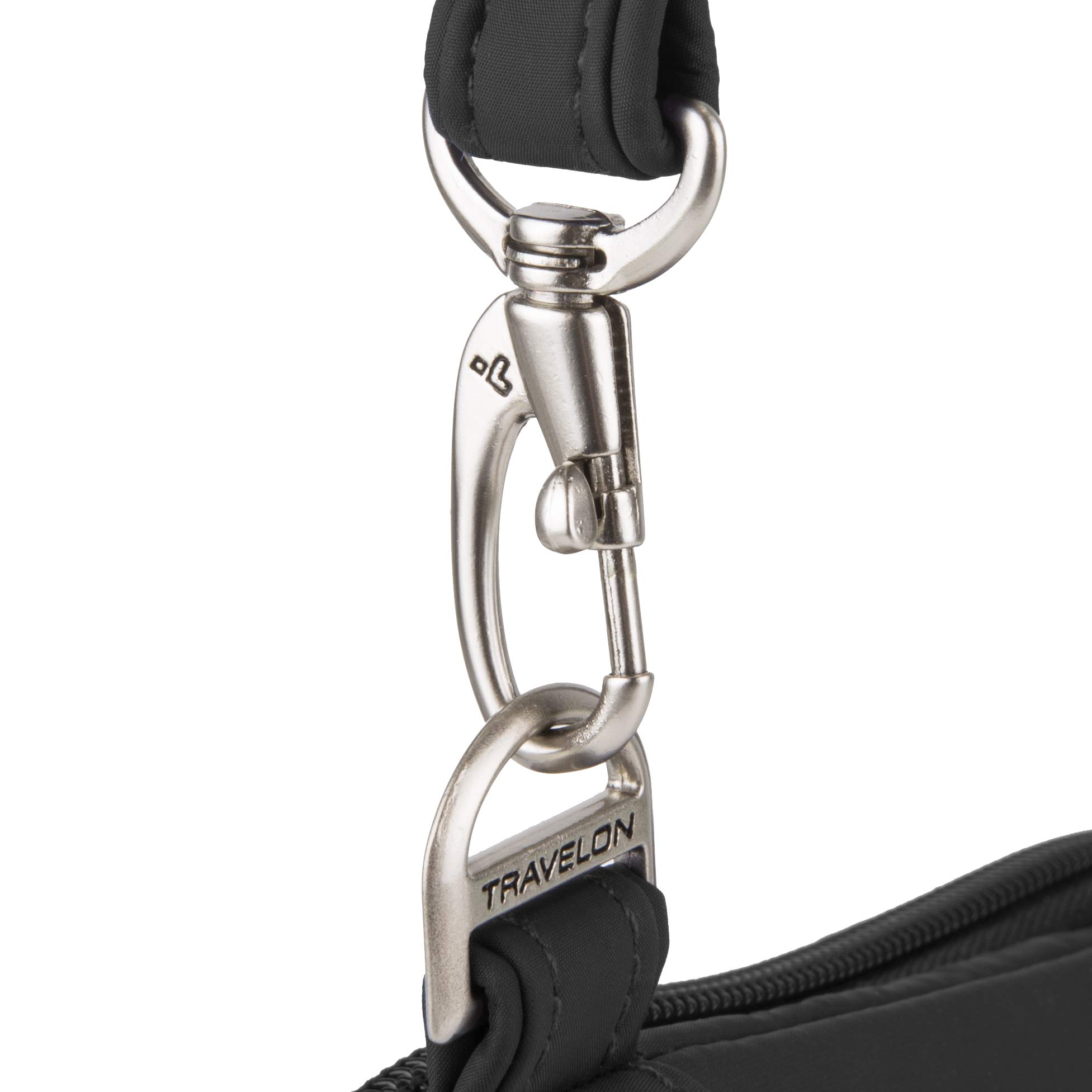 Travelon Anti-Theft Classic Light Mini Crossbody Messenger Bag (One Size, Purple/Grey Lining)