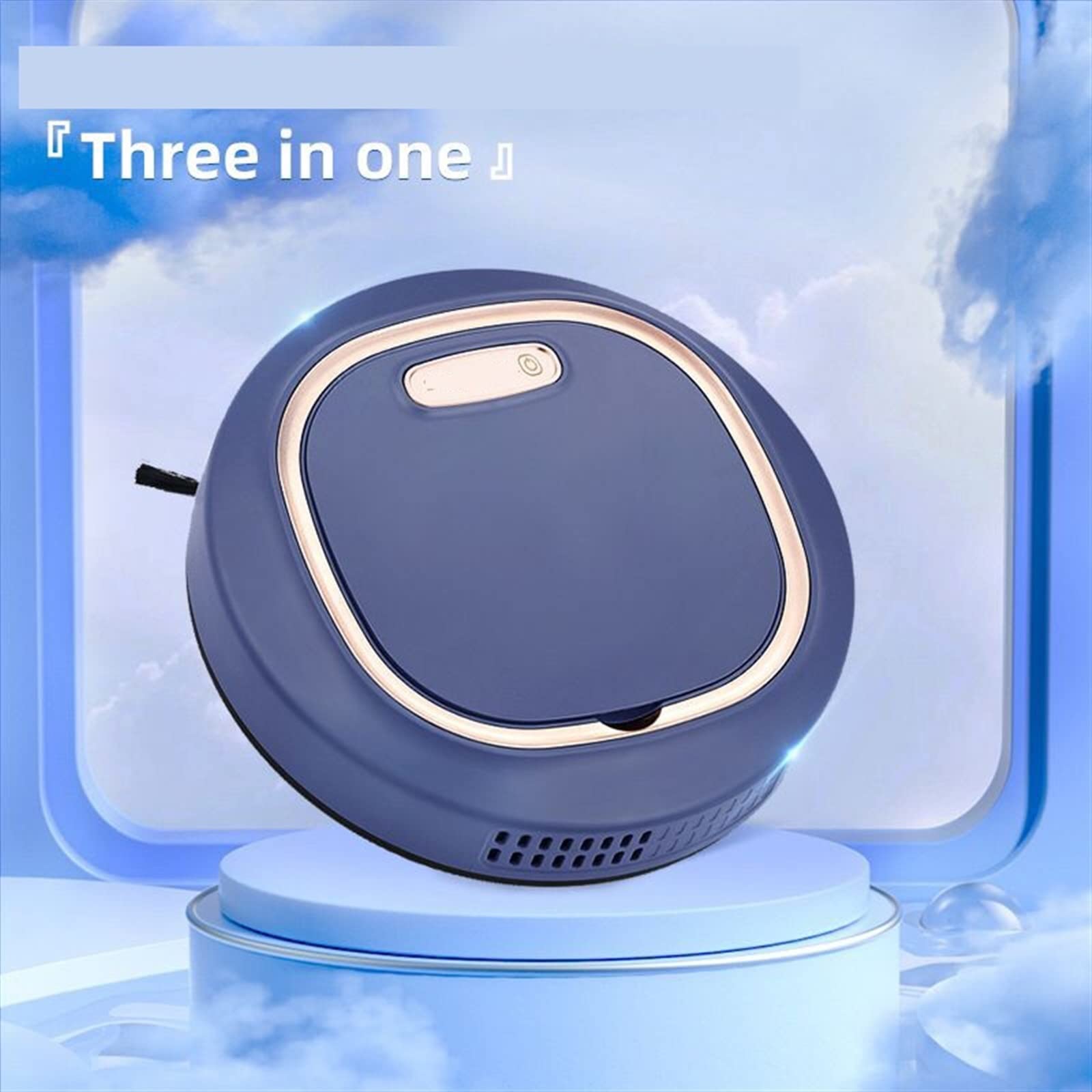 WAGNUS Robot mop Smart Robot Vacuum Cleaner Robotic Vacuum and Mop Combo Super for Pet Hair Hard Floor (Color : Blue)