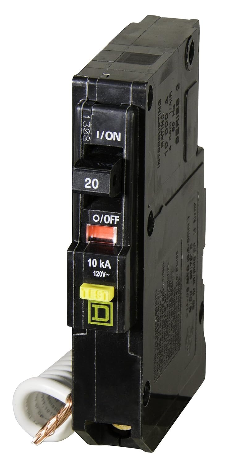 Square D - QO120GFICP QO Qwik-Gard 20 Amp Single-Pole GFCI Circuit Breaker