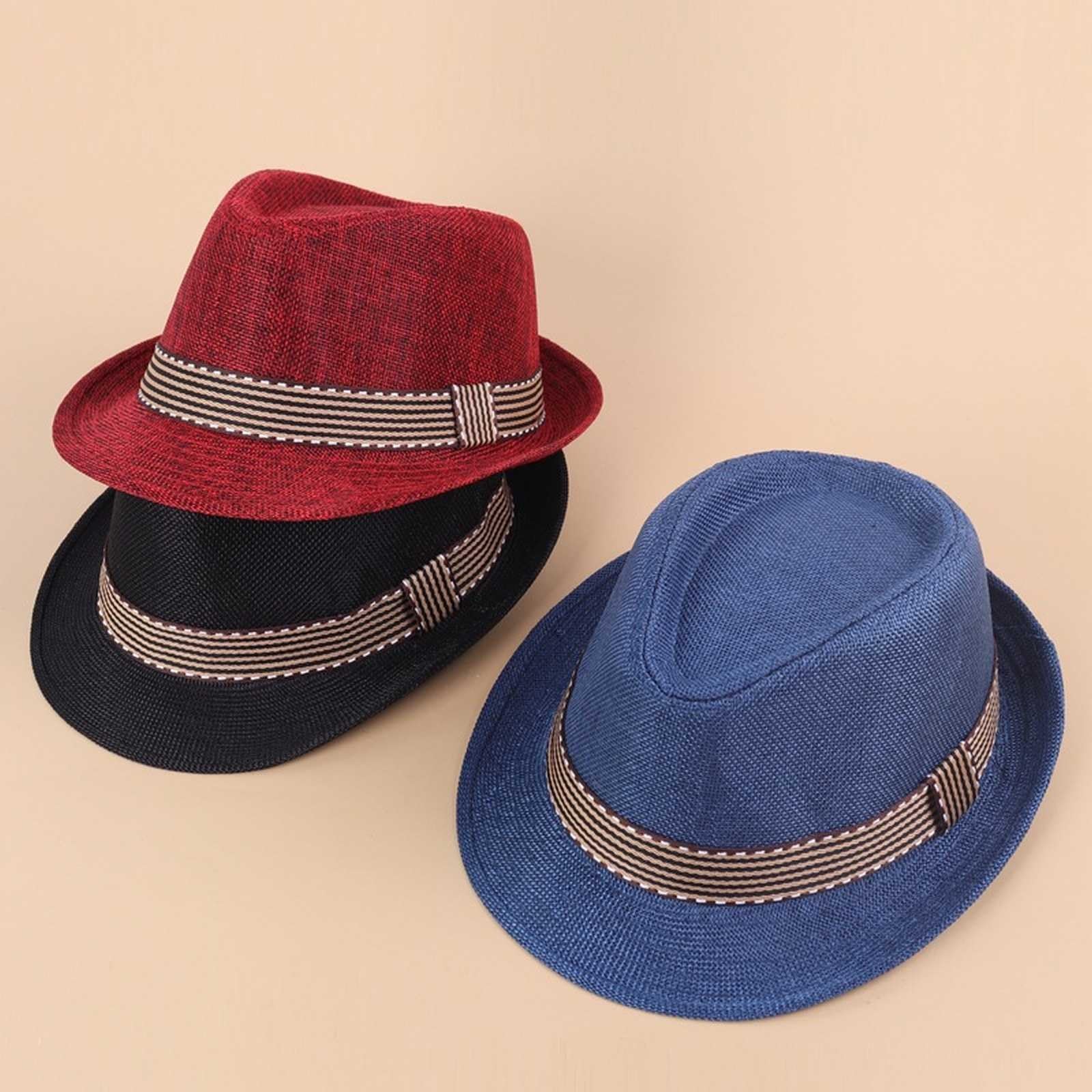 Toddler Boys Girls Sunscreen Hat Summer Bow Sun Hat Hat Braided Hat Beach Hat Sun Hat Boys Winter Hat (Khaki, One Size)