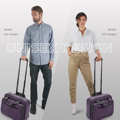 Solo New York Bryant Rolling Laptop Bag, Grape