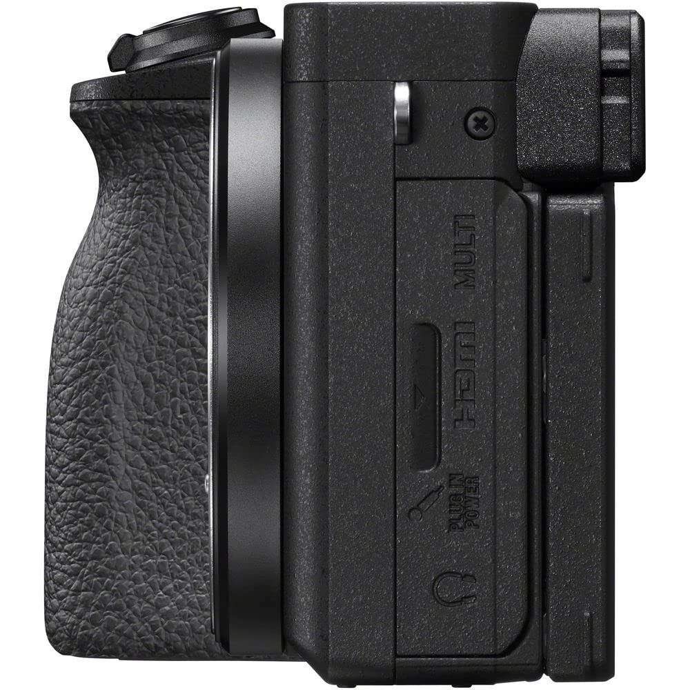 Sony a6600 Mirrorless Camera (ILCE6600/B) + NP-FZ100 Compatible Battery + 64GB Card + Card Reader + Corel Photo Software + HDMI Cable + Case + Flex Tripod + Hand Strap + More (Renewed)