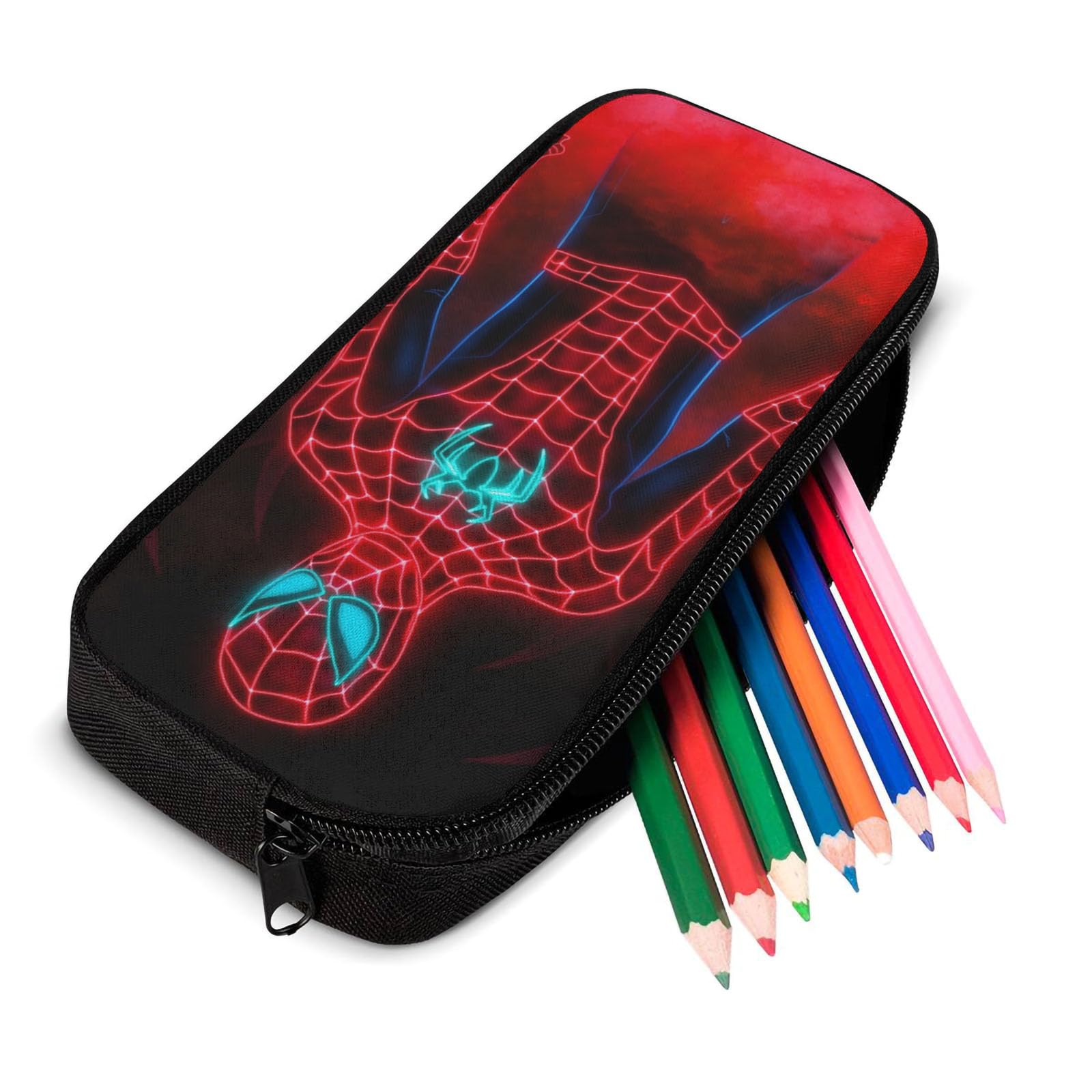 VROOS Cartoon 3Pcs Backpack Set Lightweight Laptop Backpack with Lunch Bag Pencil Case 17in Casual Daypack Travel Bag
