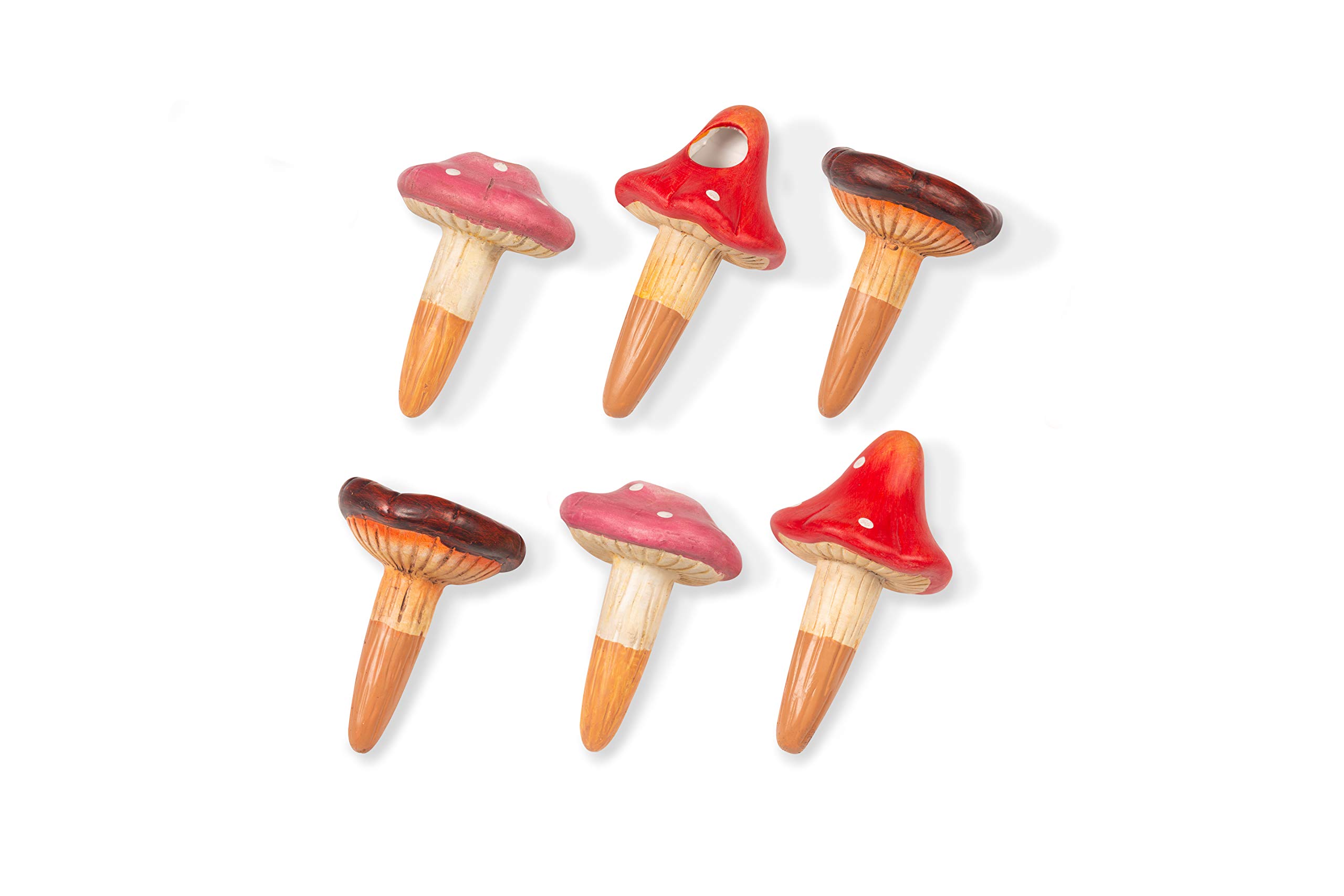 VYV Wellness LLC Self-Watering Terracotta Mushroom Planters - Automatic Plant Waterers for Potted & Hanging Plants - 6 Pack