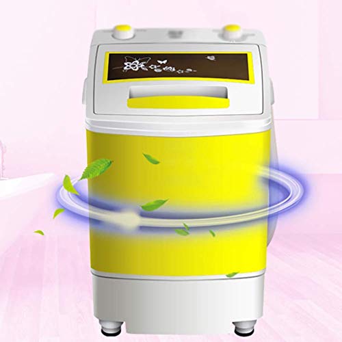 Yellow Washing Machine,Portable Washing Machine for Compact Capacity, Spin Combo Dorms Apartments College Rooms