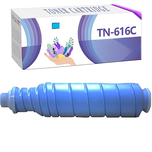 ZIRIA Toner Cartridges for Konica Minolta Bizhub Press C6000 C7000 Printer, Compatible Replacement with TN616, Multi-Packs Toner Box Cyan*1