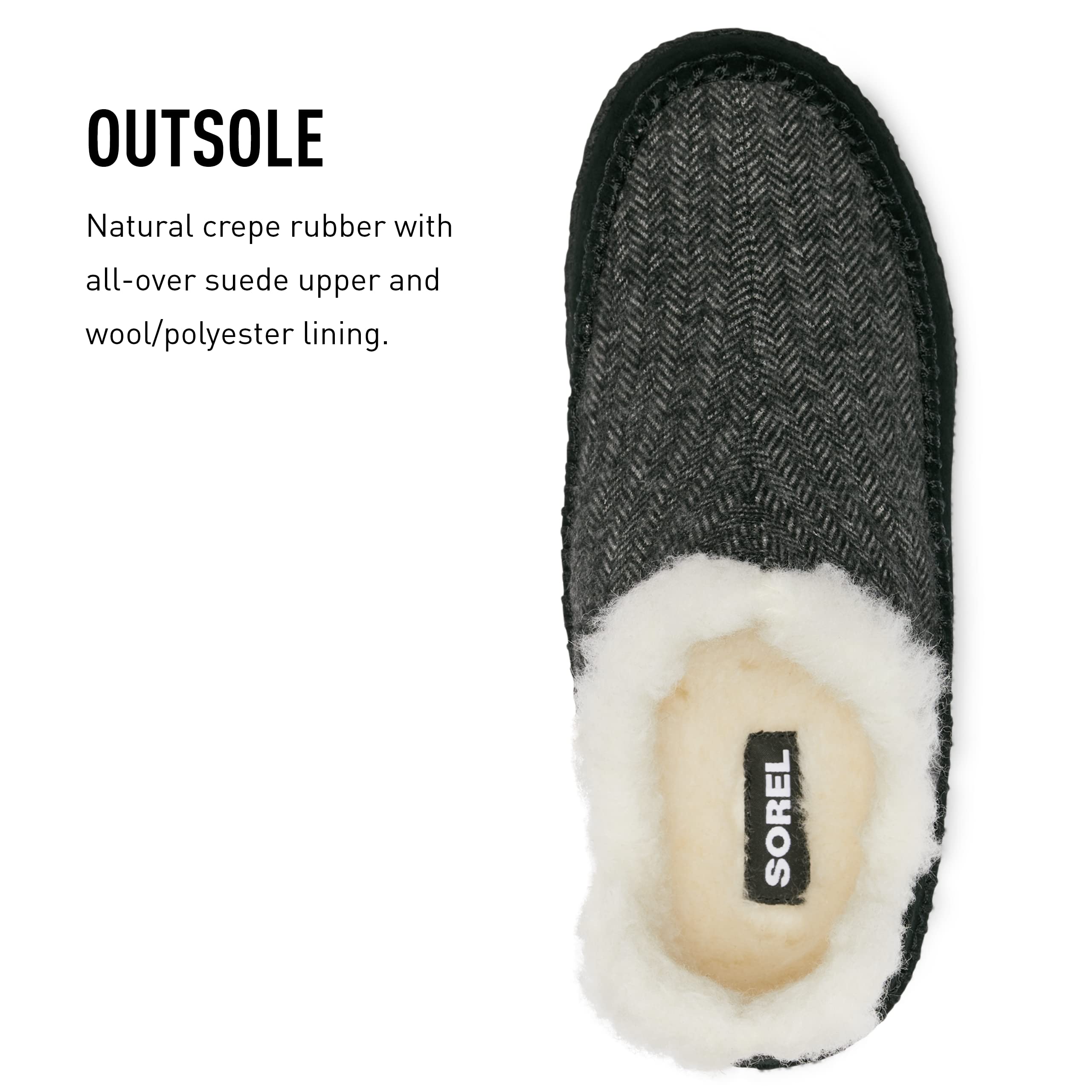 Sorel Men's Manawan II Slipper - Grill, Black - Size 11
