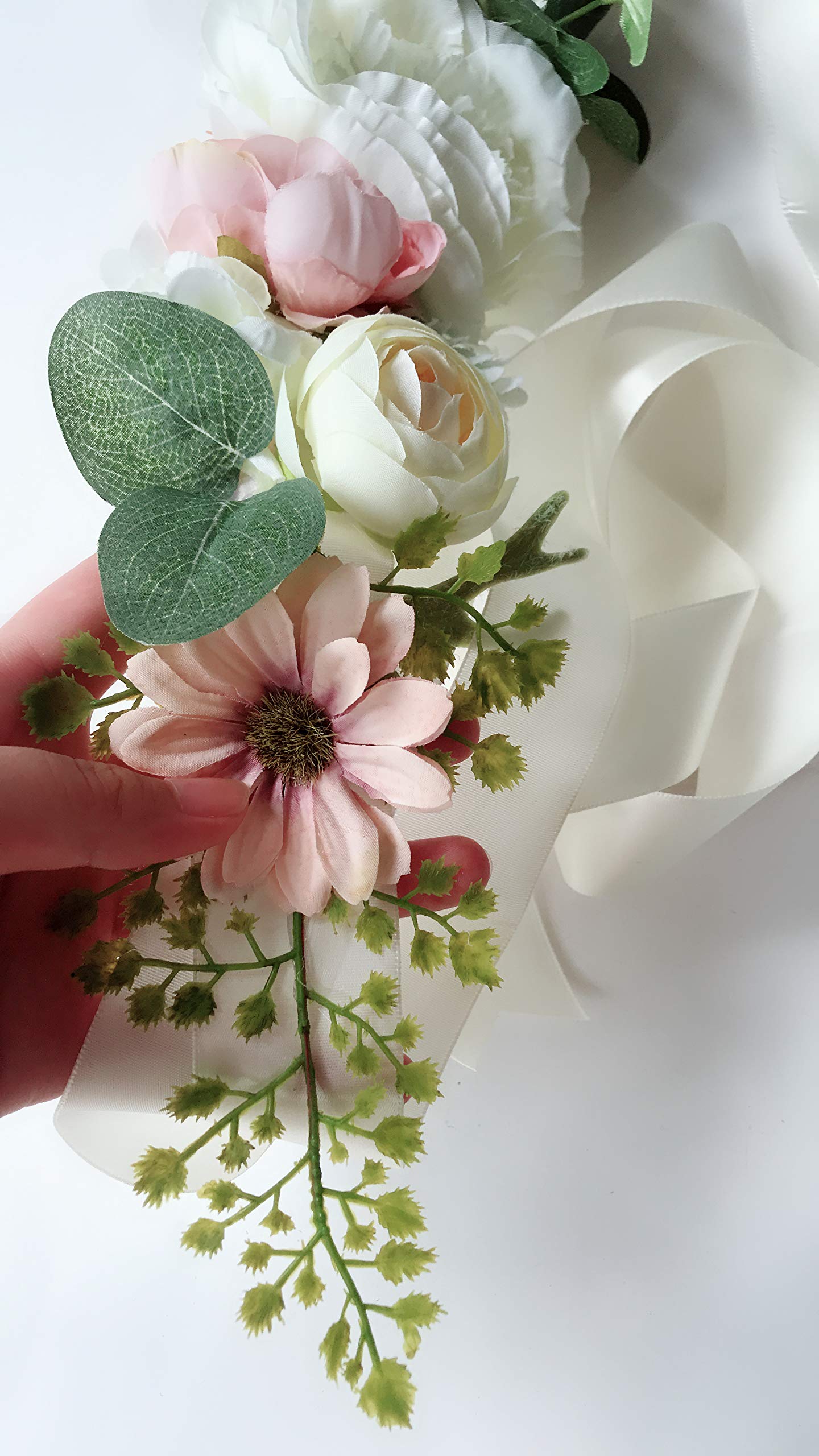 Wedding Bride Belt Sash Maternity Flower Crystal, Flower Sash, Size One Size