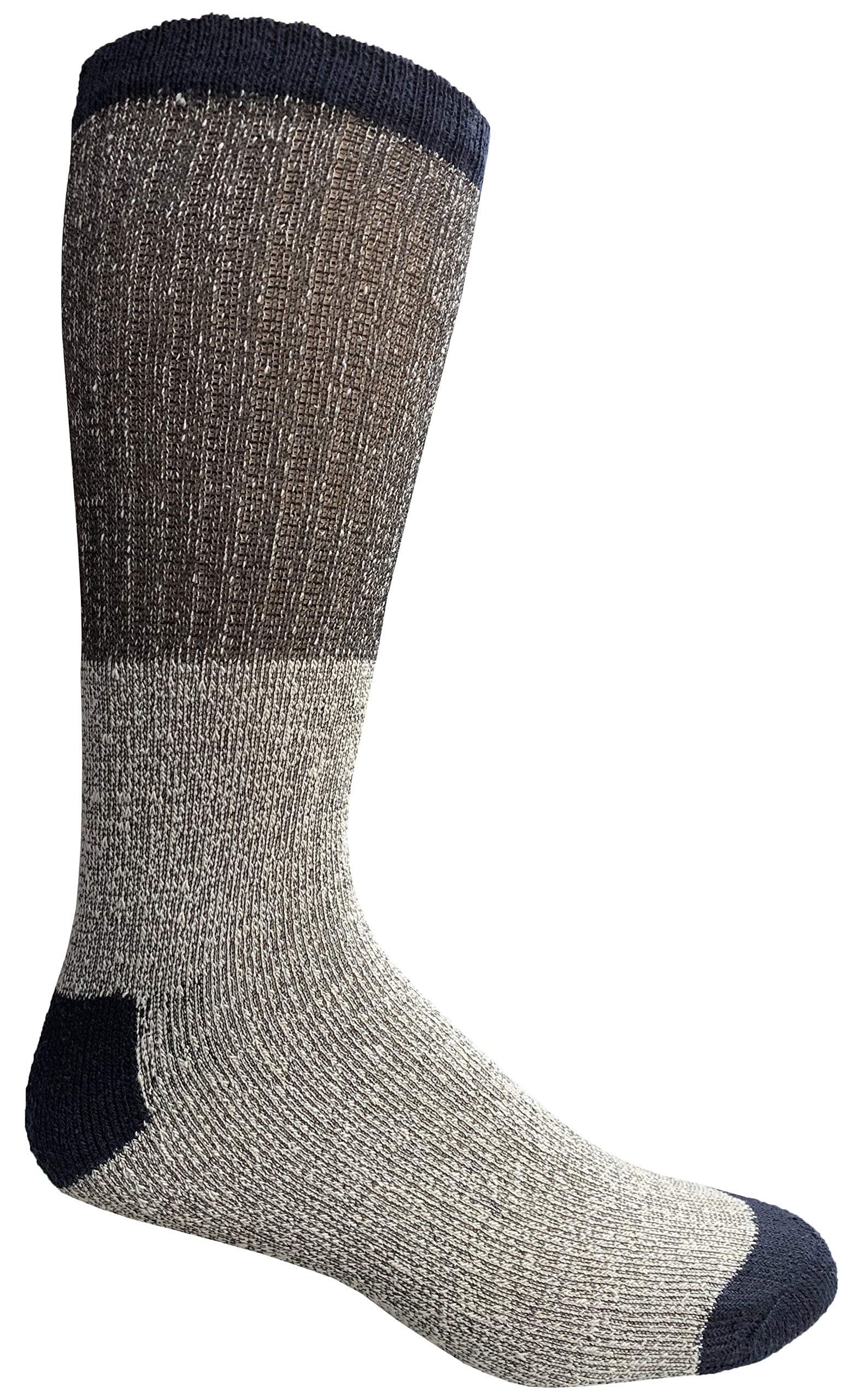 Yacht & Smith 120 Pair Bulk Pack Of Mens Winter Thermal Camping Boot Socks, Cotton Tube or Crew Sock