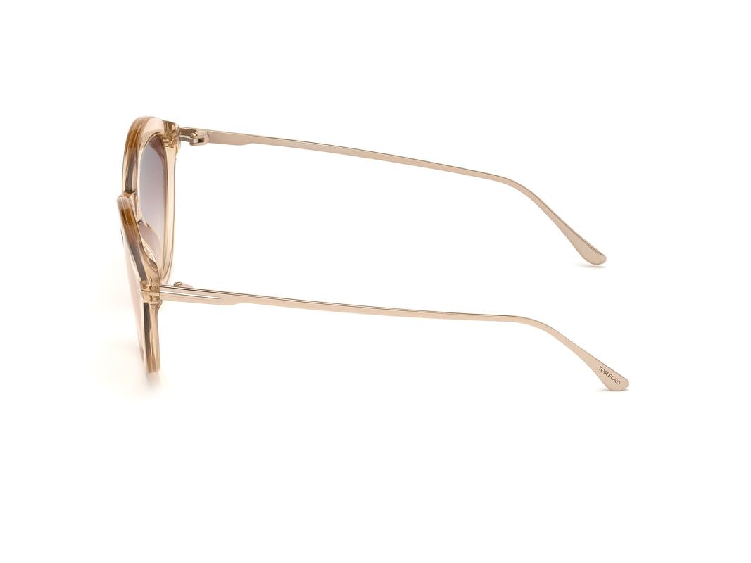 Tom Ford FT0663 45G Shiny Light Brown Chloe Cats Eyes Sunglasses Lens Category
