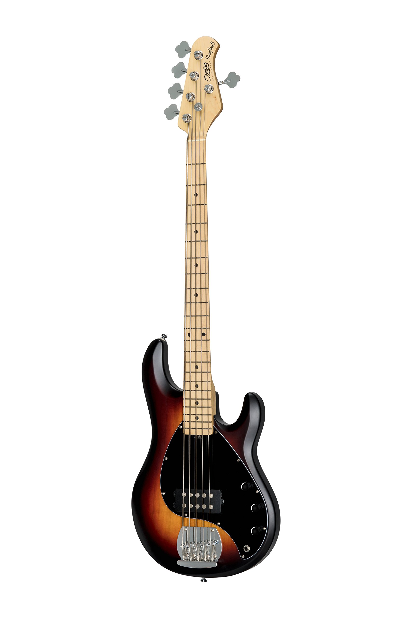Sterling by Music Man StingRay Ray5 Bass Guitar in Vintage Sunburst Satin, 5-String