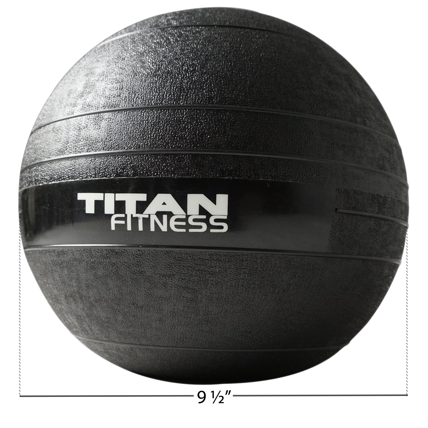 Titan Fitness Rubber Slam Ball 15 lb. Spike Exercise Equipment Gym Weight