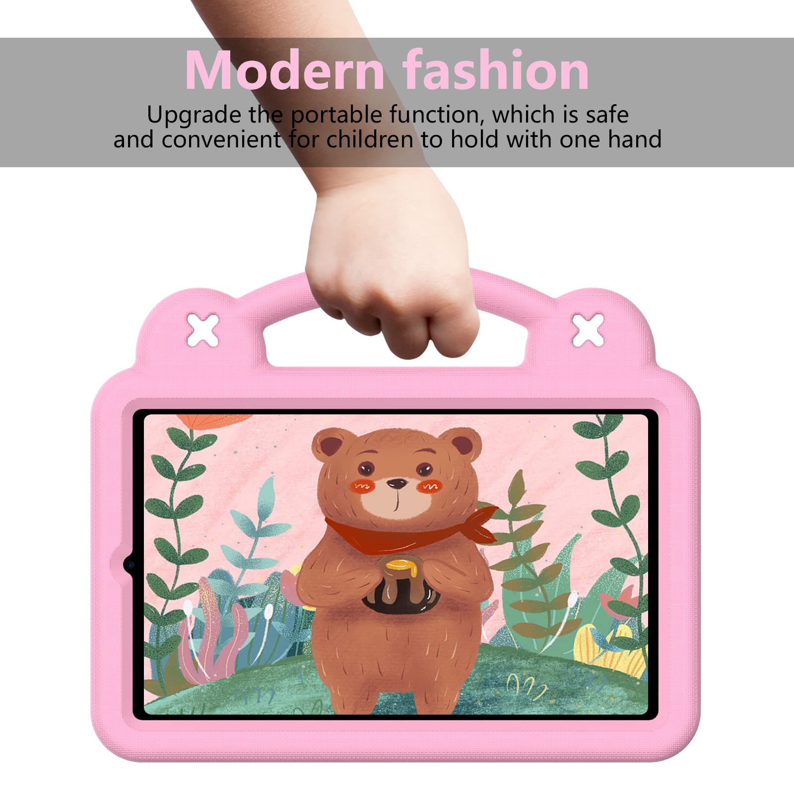 TCL Tab 8 LE Case for Kids 9137W,YLDZSH for TCL Tab 8 WiFi Tablet Case 9132X Soft Silicone Hard Back Hybrid Case for TCL Tab 8 Tablet (Navy Green)