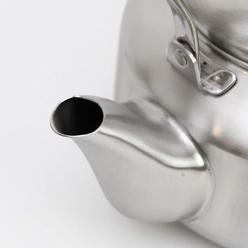 ZNZN Large Capacity Kettle Creative Silver Kettle Stove Food Grade Stainless Steel Teapot with Anti-Scald Handle (2.5L,84.5OZ) Multifunctional Water Kettle