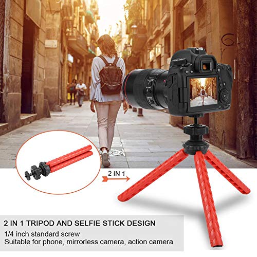 Tripod Slefie Stick,Handheld Portable Mini Folding Abs Extendable Tripod Selfie Stick Stand with 360 Degree Rotation Ball Head for Cellphone,Mirrorless/Action/Lightweight Camera(4#)