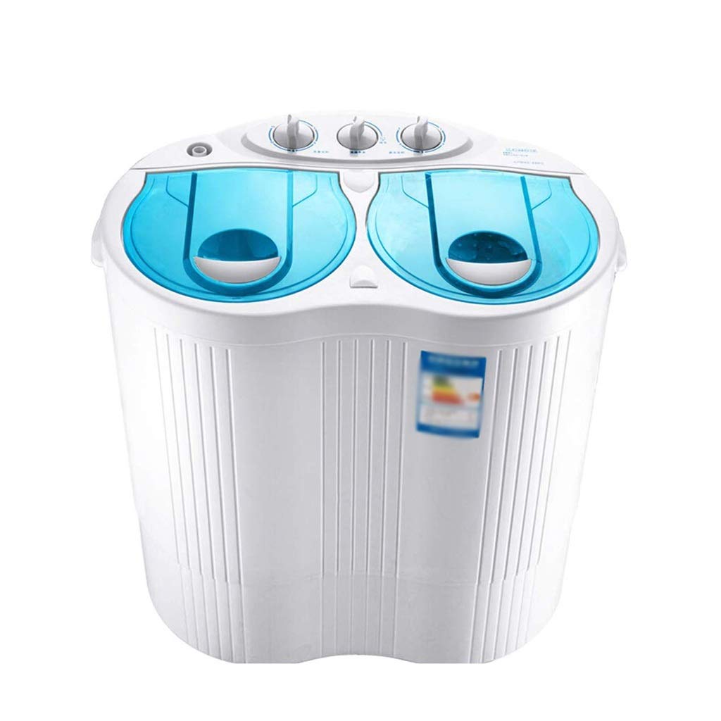 Washing Machine,Portable Compact Washing Machine, Mini Twin Tub Washing Machine Spinner, Drain