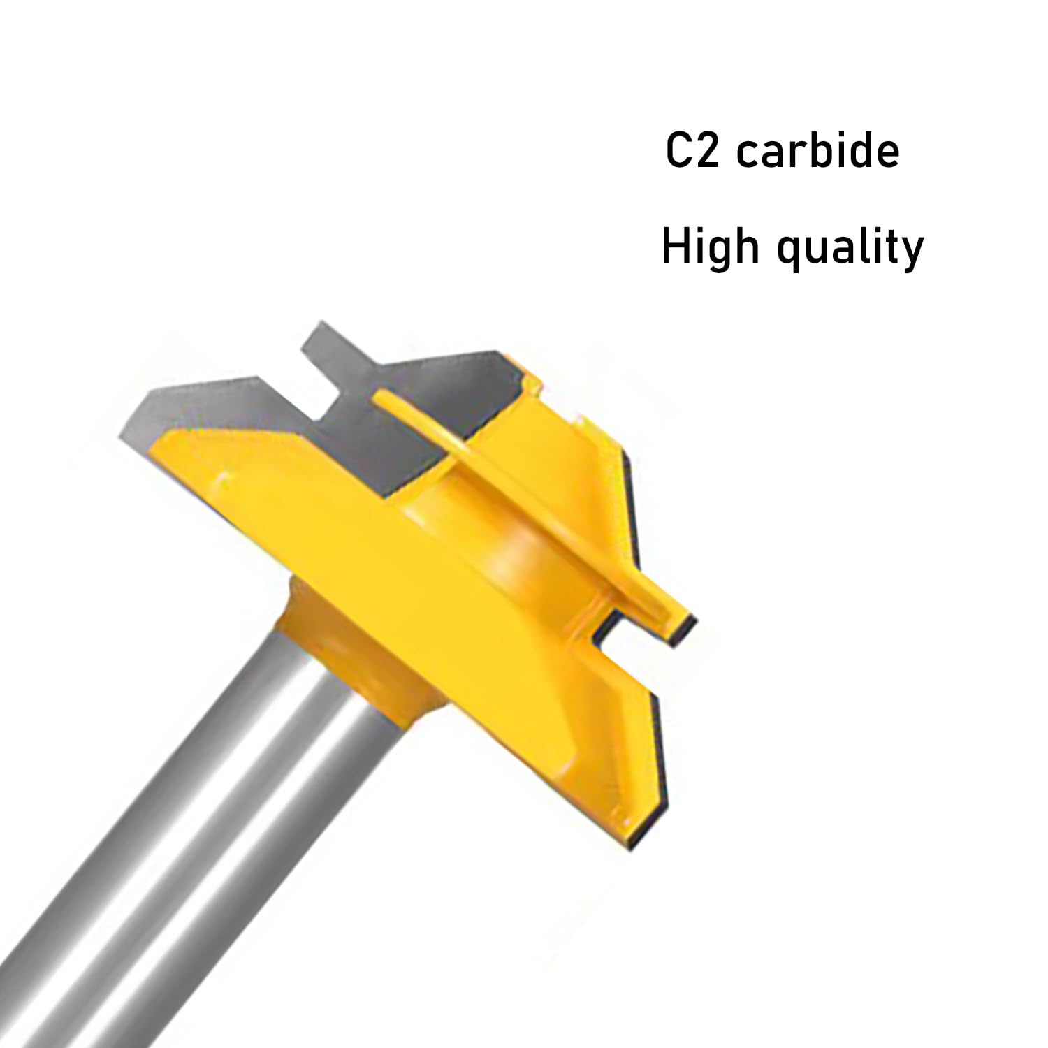 TOTOWOOD 45 Degree Lock Miter Router Bit 3-Piece Set, for 31/64", 3/4",1",Cutting Height, 1/2 Inch Shank.Woodworking Tools Joint Router Bits 3PCS 1/2 Shank)