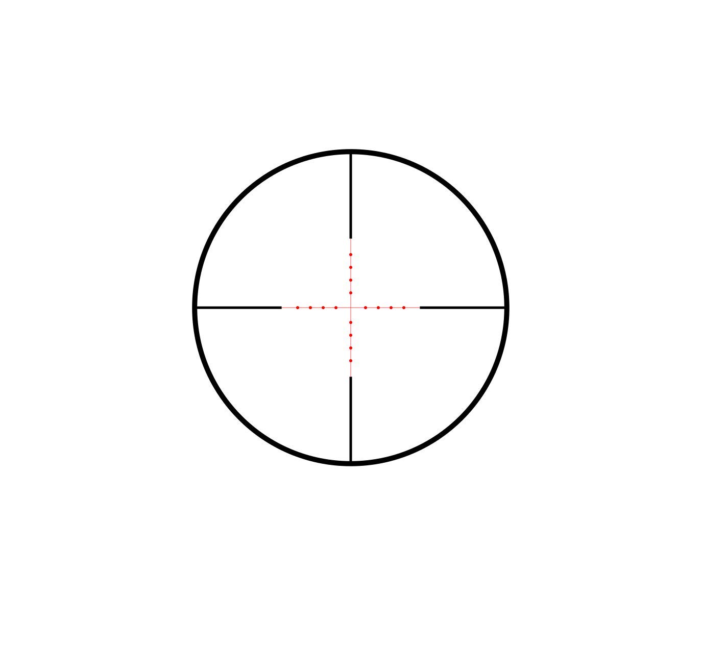 Vantage IR Riflescope 4-12X50 AO, 1", Mil Dot (Etched)