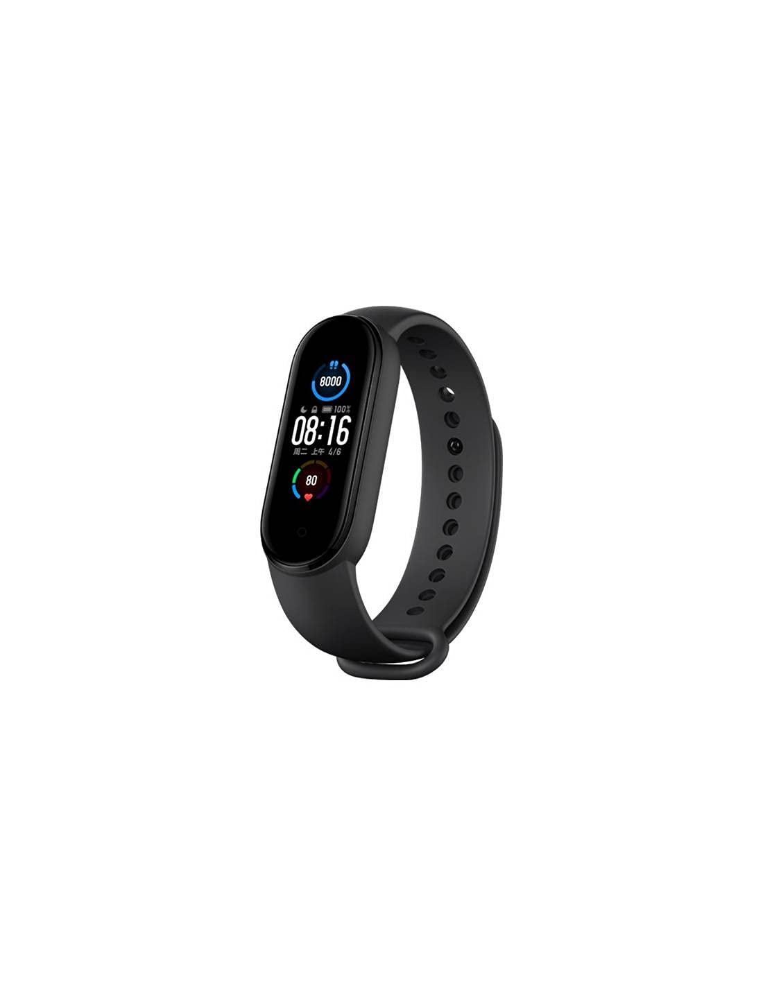 Xiaomi Mi Band 5 Smart Wristband 1.1 inch Color Screen Miband with Magnetic Charging 11 Sports Modes Remote Camera Bluetooth 5.0 Global Version - Black