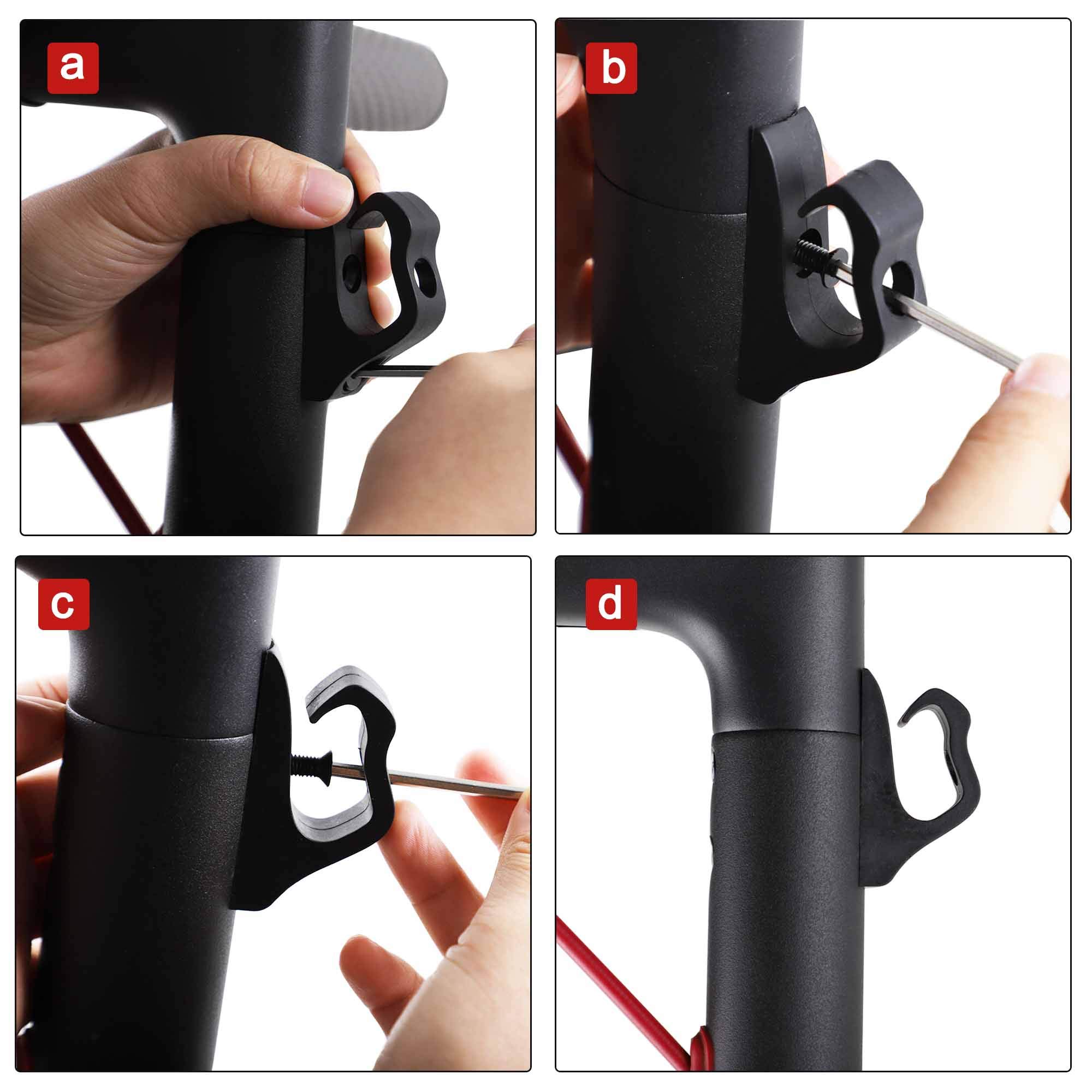 TOMALL Front Hook for Hanger Hook Mounting Kit Multifunctional Hook Accessories for Xiaomi Mijia M365 Electric Scooter