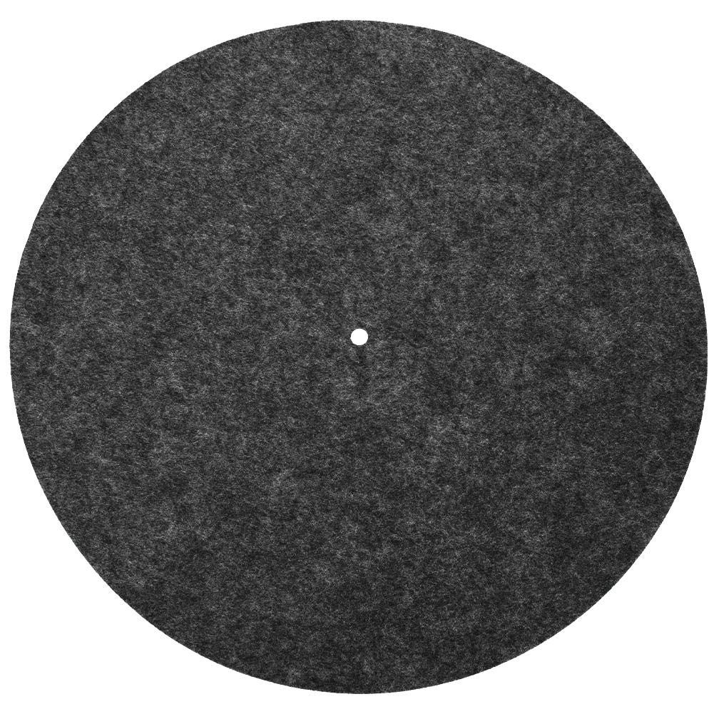 Turntable Platter Mat Slip Mat Anti-Vibration Pad Improves Sound & Performance for Record Players(Black)
