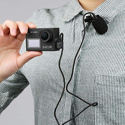 Timemall Action Camera Accessories Condenser Microphone with Tie Clip for SJCAM SJ7 / SJ6 / SJ360, Quality