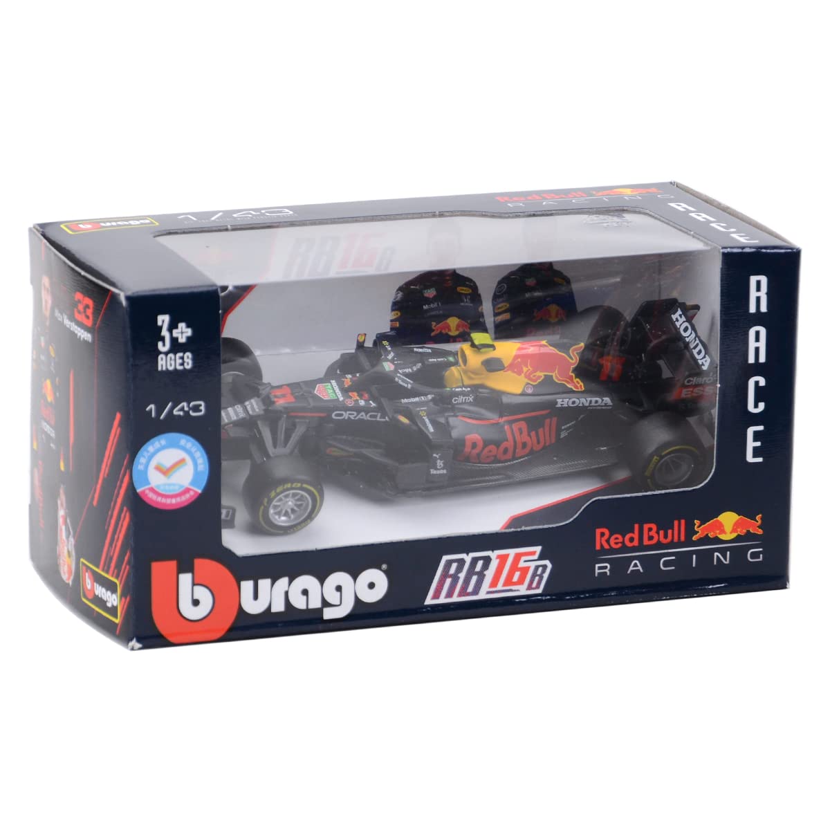 Xiangtat Red Bull Racing F1 2021 Rb16b #33 Verstappen or #11 Perez Die-Cast 1:43 Scale Model (Rb16b #33)