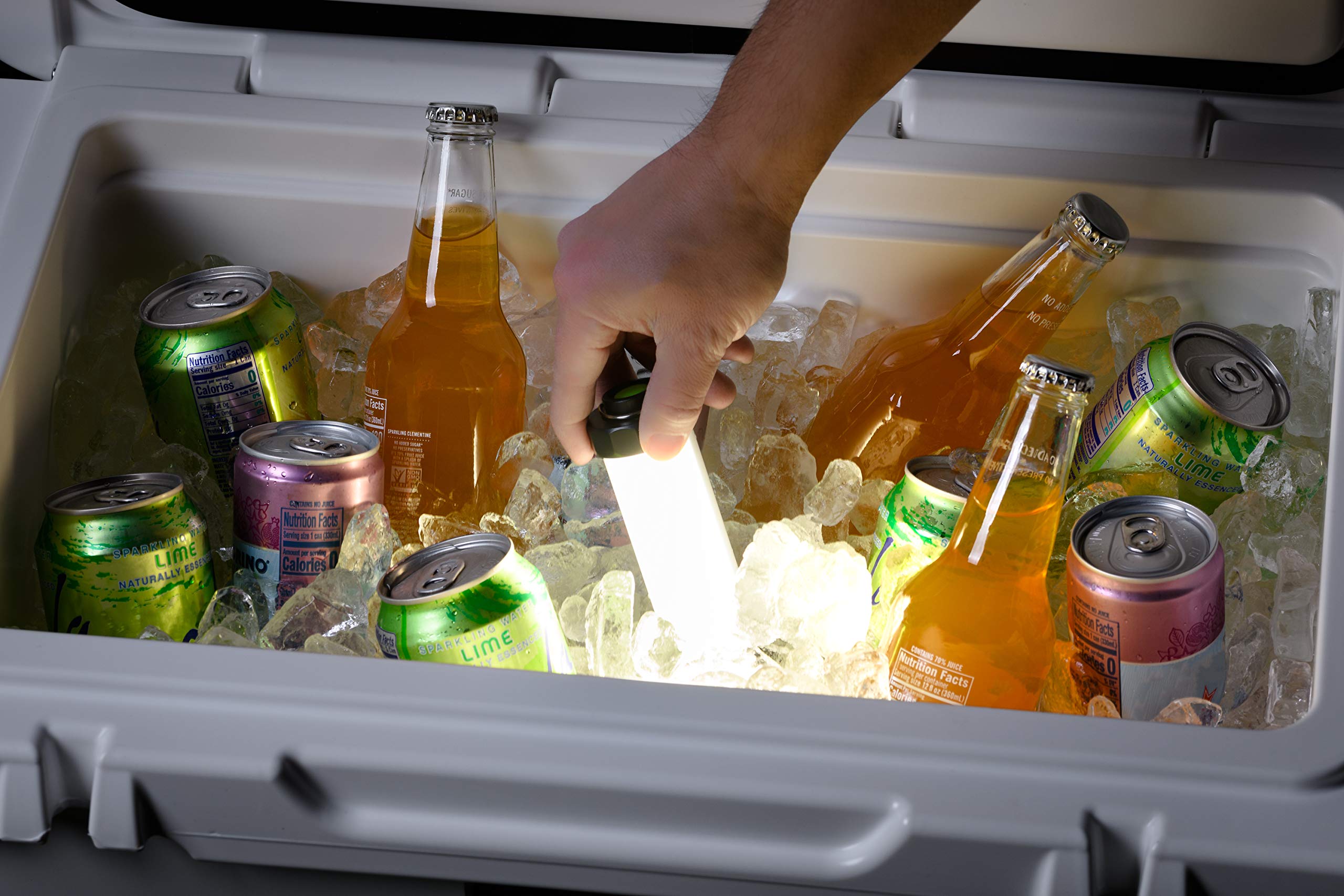StarBright Rechargeable Universal Cooler LED Light - 5.35x1.61x5.35 inches - Compatible with YETI, RTIC, ORCA, Igloo, Coleman, and More - USB-Chargeable Battery, No Mounting or Installation Required