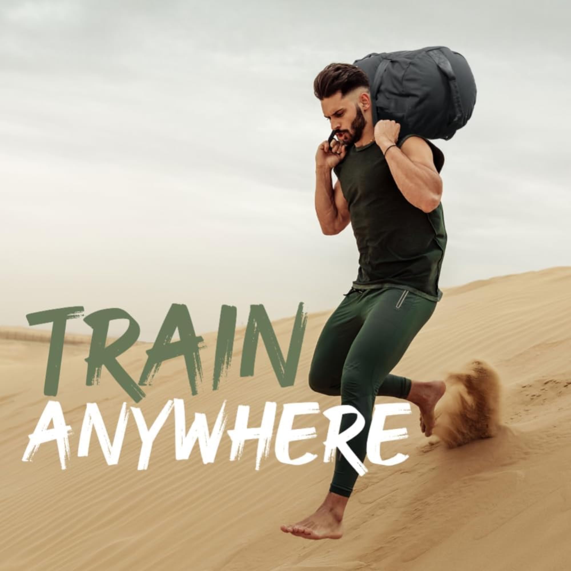 Yes4All Workout Sandbags, Heavy Duty Sandbags - Army Green - M